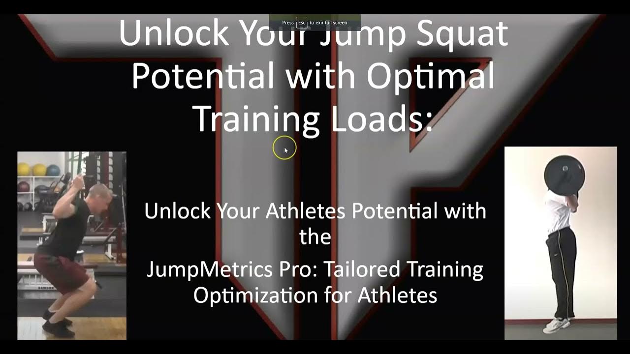 Unlock Your Jump Squat Potential with Optimal Training Loads using JumpMertic Pro Part 1 - YouTube
