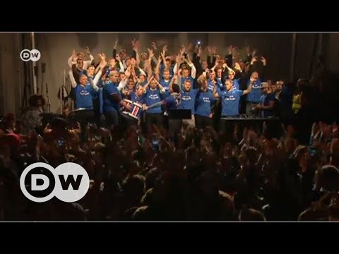 İzlandalılardan 'Viking' tezahüratlı kutlama - DW Türkçe