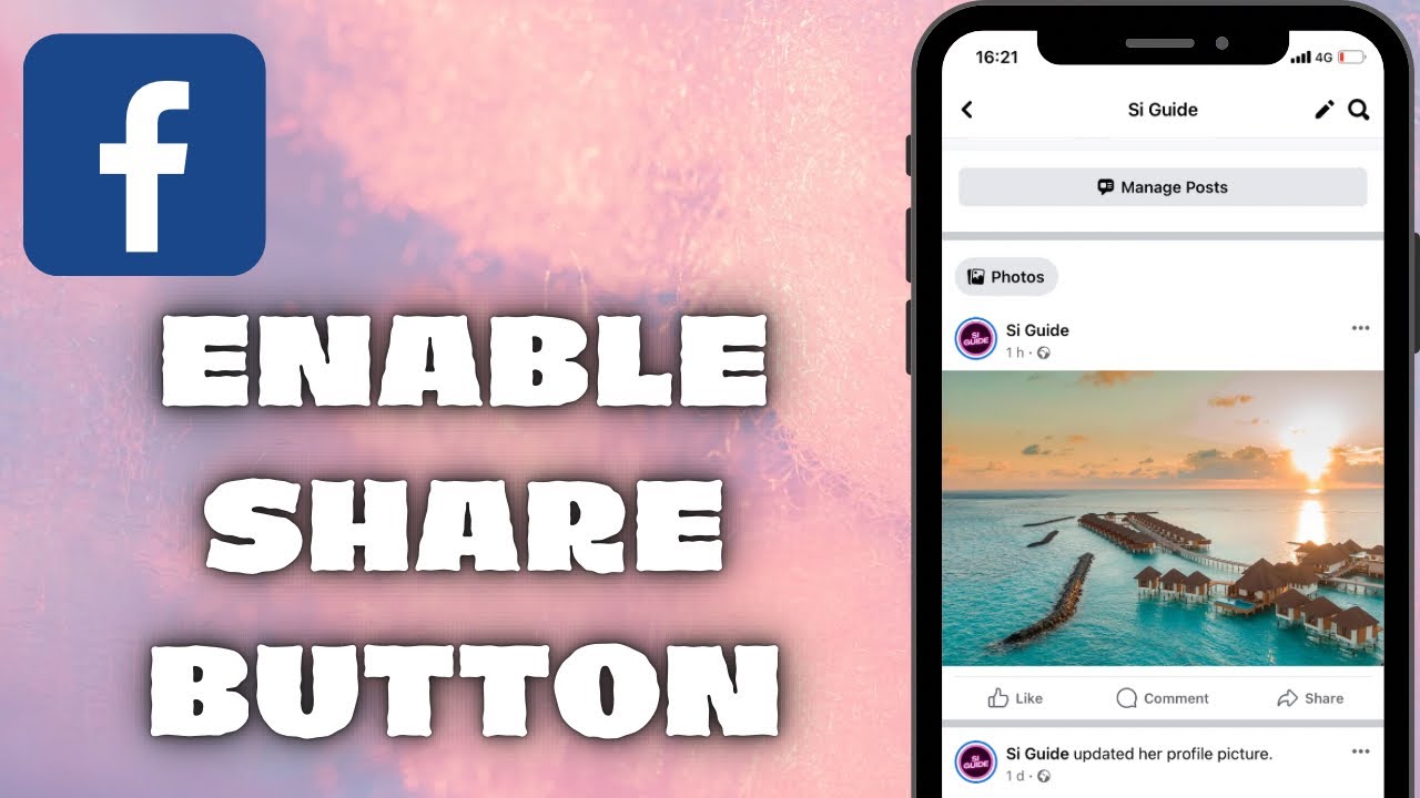 How To Enable Share Option In Facebook | Step By Step Tutorial - YouTube