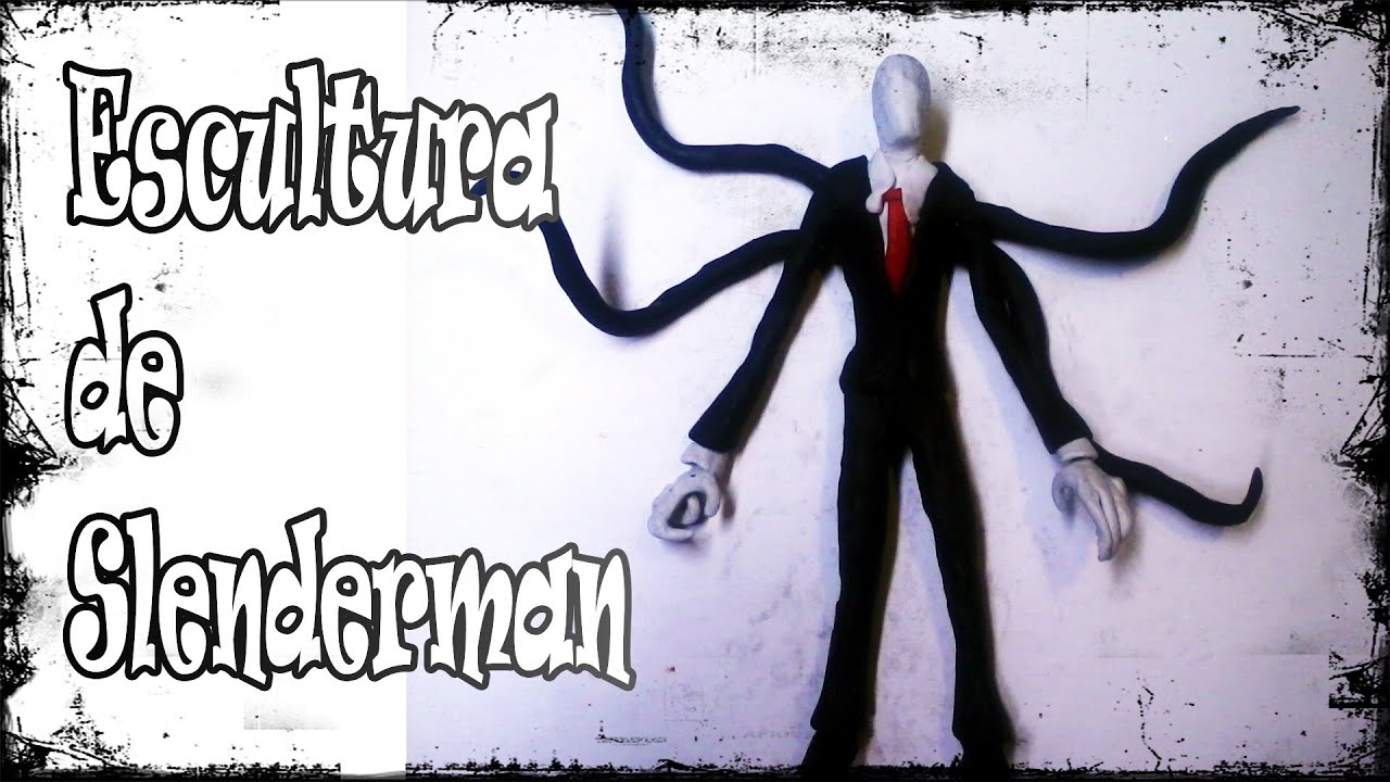 Escultura de slenderman en plastilina/Tutorial slender clay - YouTube