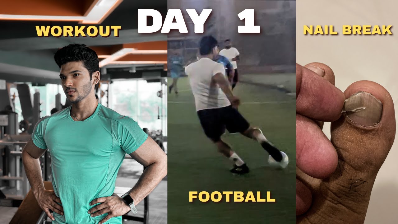 SHOULDER WORKOUT + FOOTBALL + NAKHOON NIKAL GYA YAAR | DAY 1 - YouTube