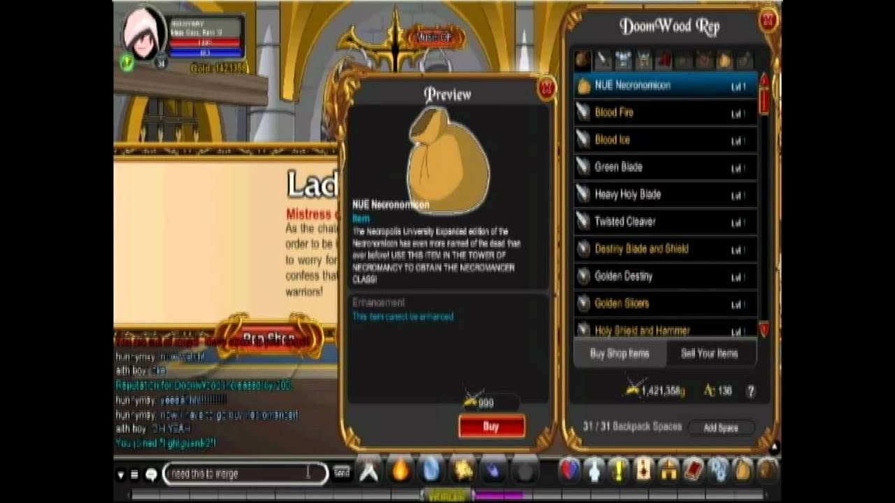 How to get necromancer class in aqw (HD) - YouTube