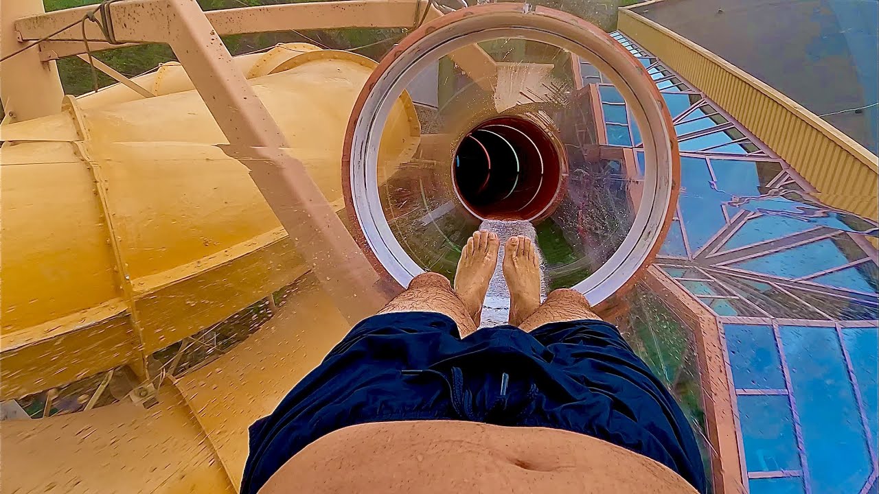 Lightning-Fast Water Slide at Badeparadies Eiswiese, Germany - YouTube