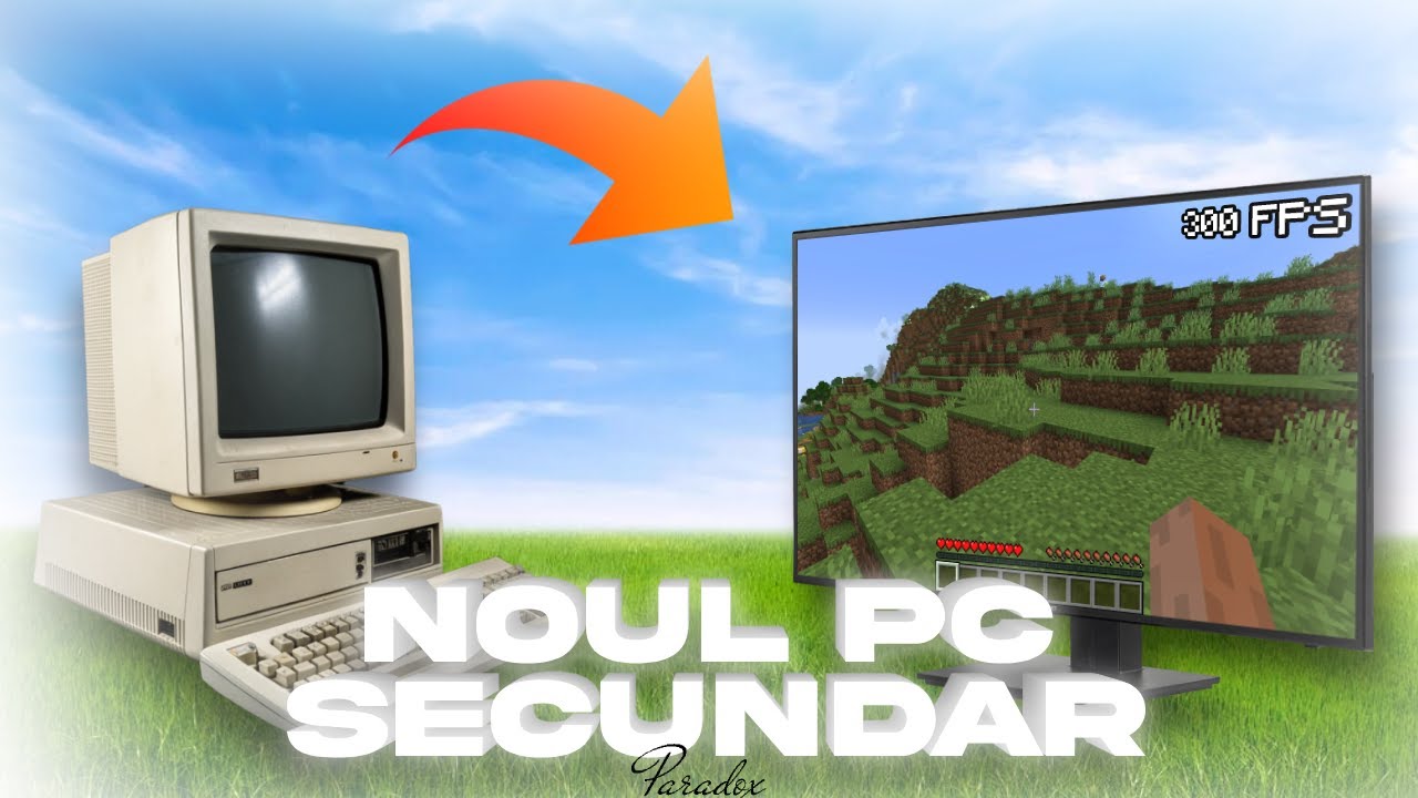 Noul meu pc secundar *300 de fps uri pe minecraft* - YouTube