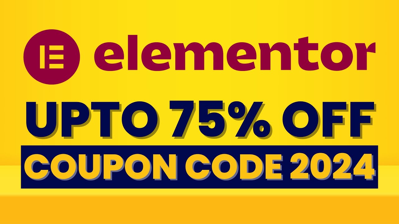Elementor Pro Discount💥Elementor Coupon Code💥Elementor Discount Code💥Elementor Pro - YouTube