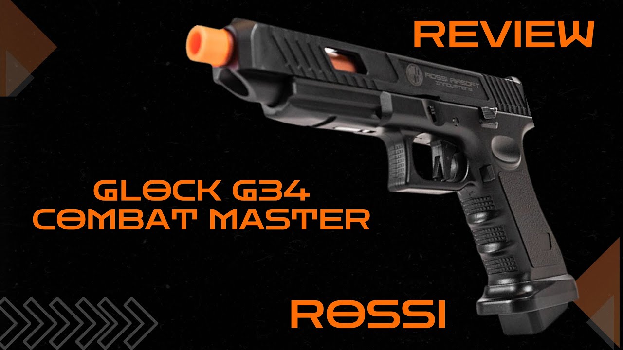 Review completo e detalhado pistola GBB Glock G34 Combat Master Rossi ...