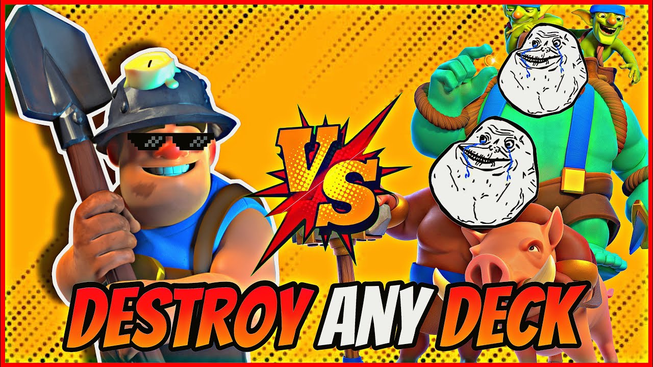 Destroy *ANY* deck with this best miner poison control deck 🤫 - Clash ...