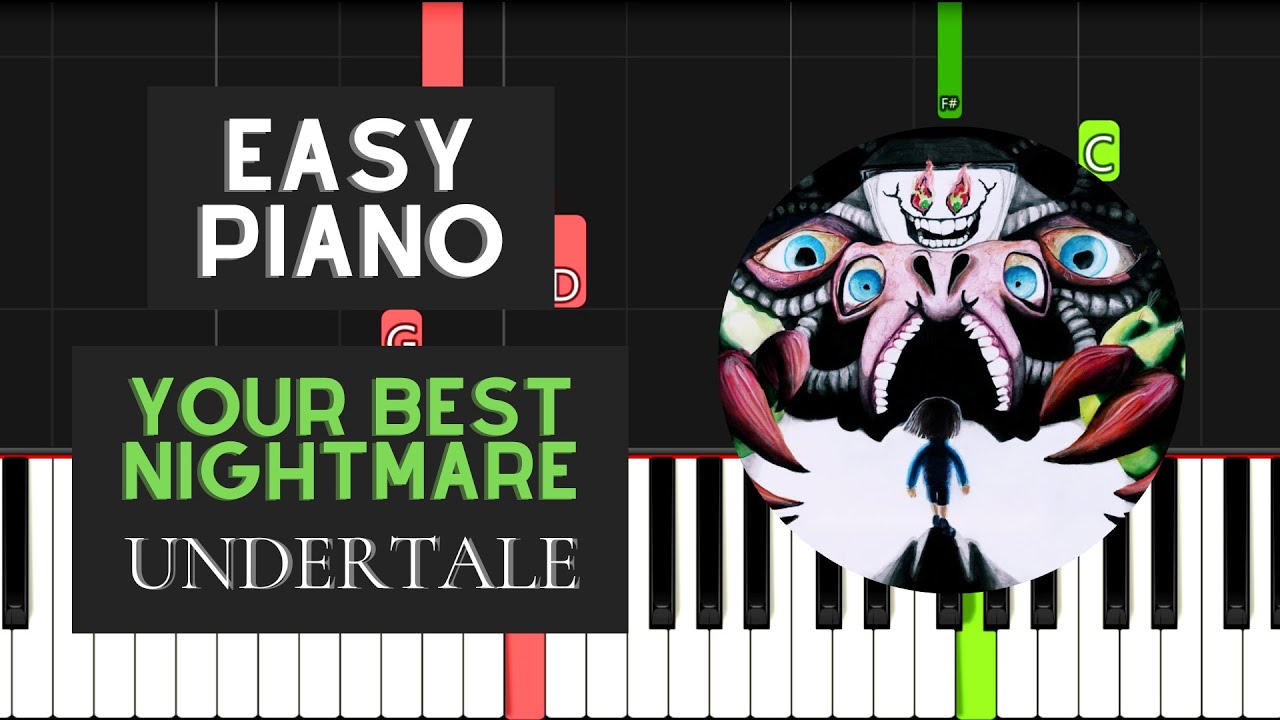 Your Best Nightmare (EASY?? Piano Tutorial) - Undertale - YouTube