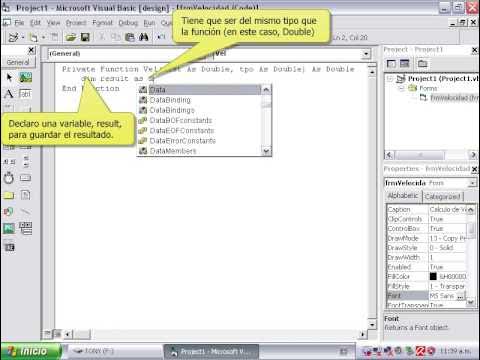 Funciones en Visual Basic 6.0 - YouTube