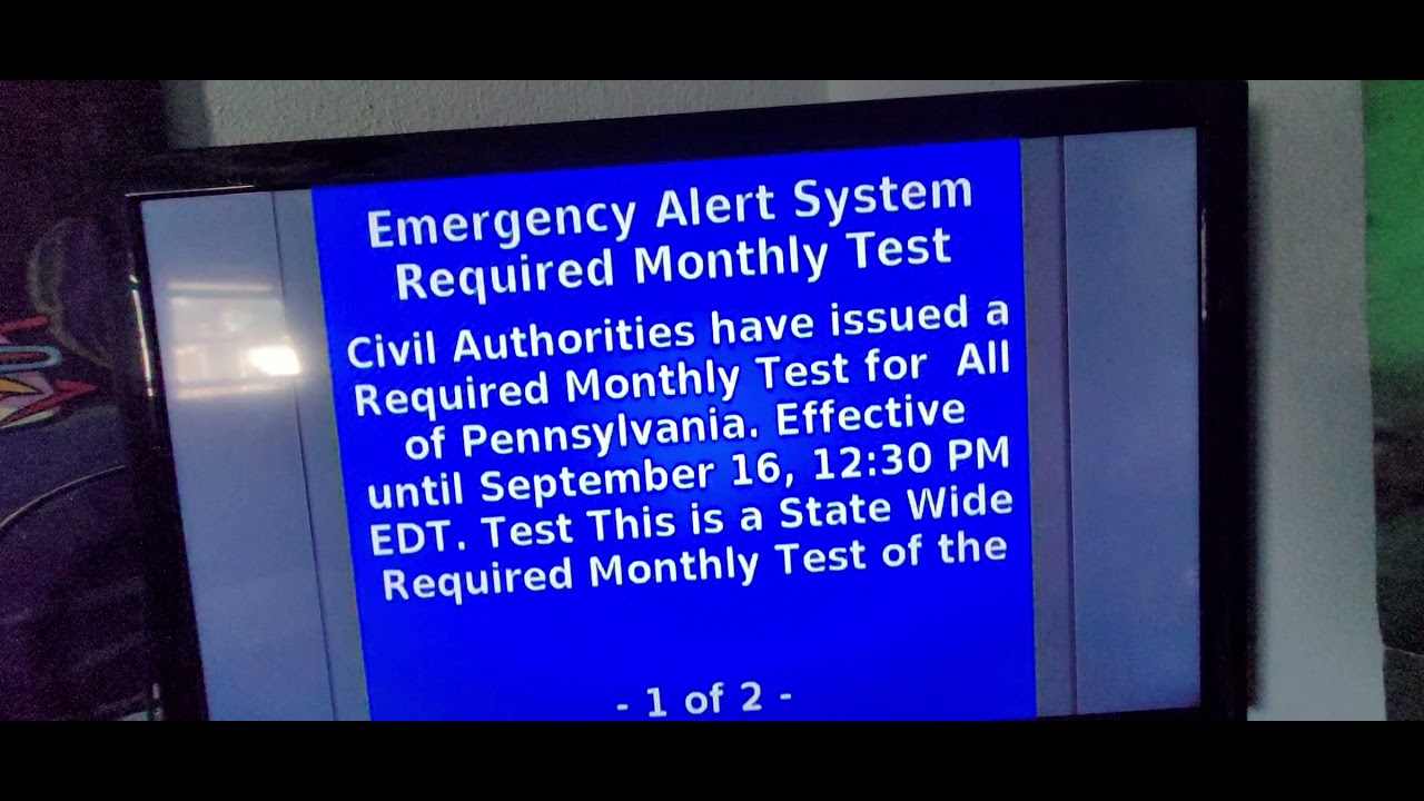Eas Required Monthly Test 9 16 2021 Youtube