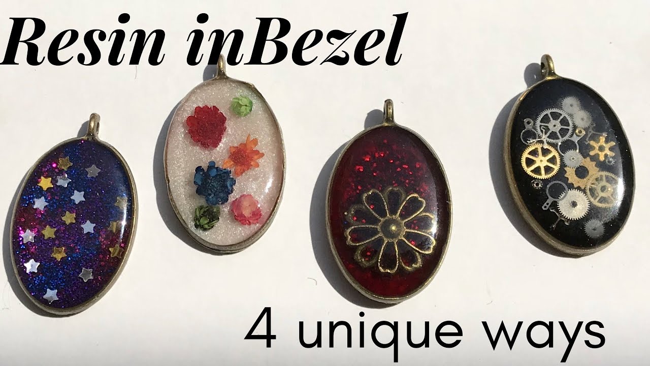 How to use Resin in Bezel | used cosmetic to color Resin | Unique Idea ...
