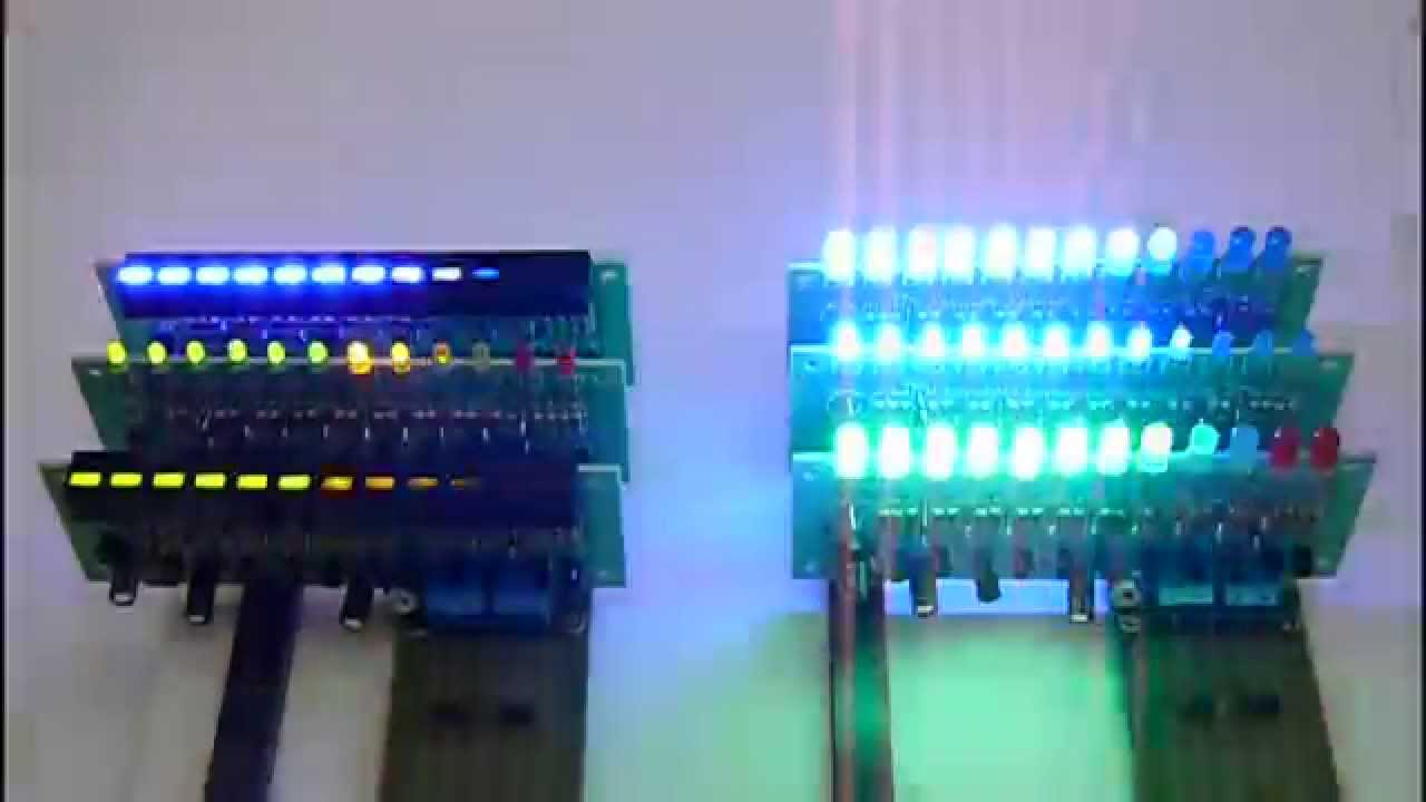Mono LED indicator VU meter 12 LEDs Sound Meter - YouTube