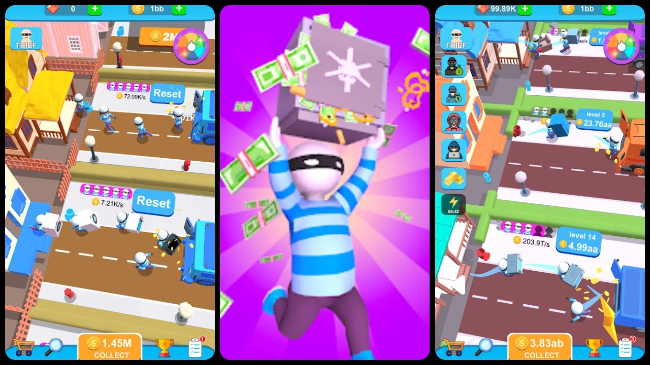 Idle Thief Robbery Mobile Game | Gameplay Android & Apk - YouTube
