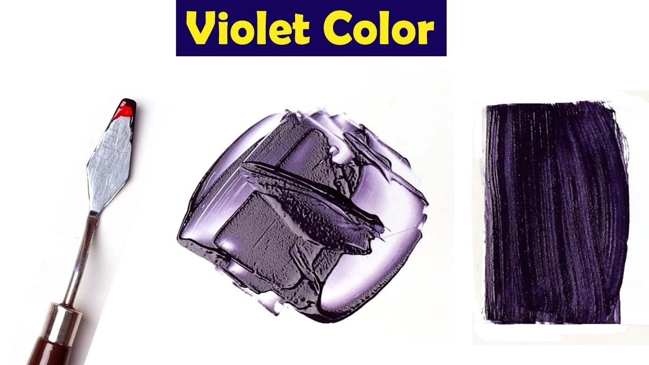 What Color Make Violet - Mix Acrylic Colors - YouTube