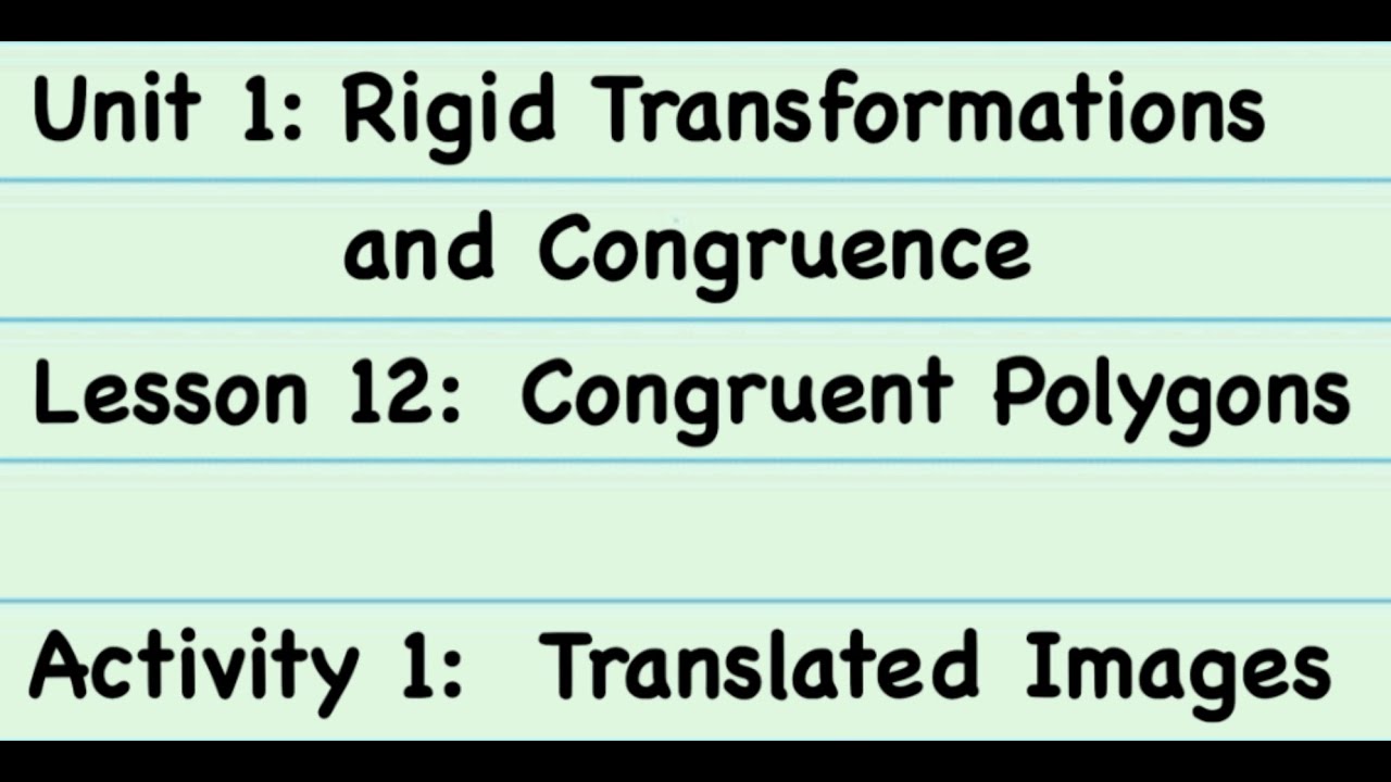 8th Grade Illustrative Mathematics: Gr. 8; Unit 1; Lesson 12_1 ...