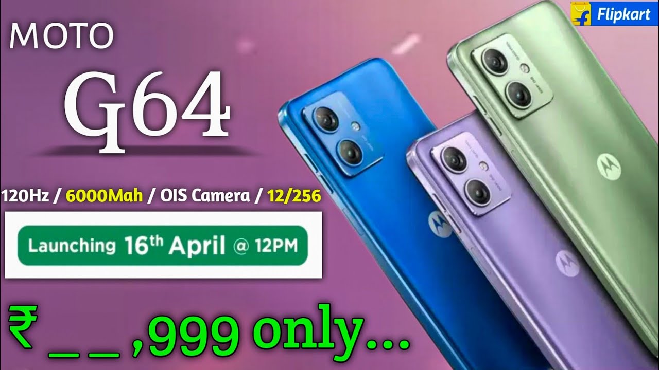 MOTO G64 5G Price Confirm 😲⚡ Moto g64 5g Official India Launch Date ⚡ ...