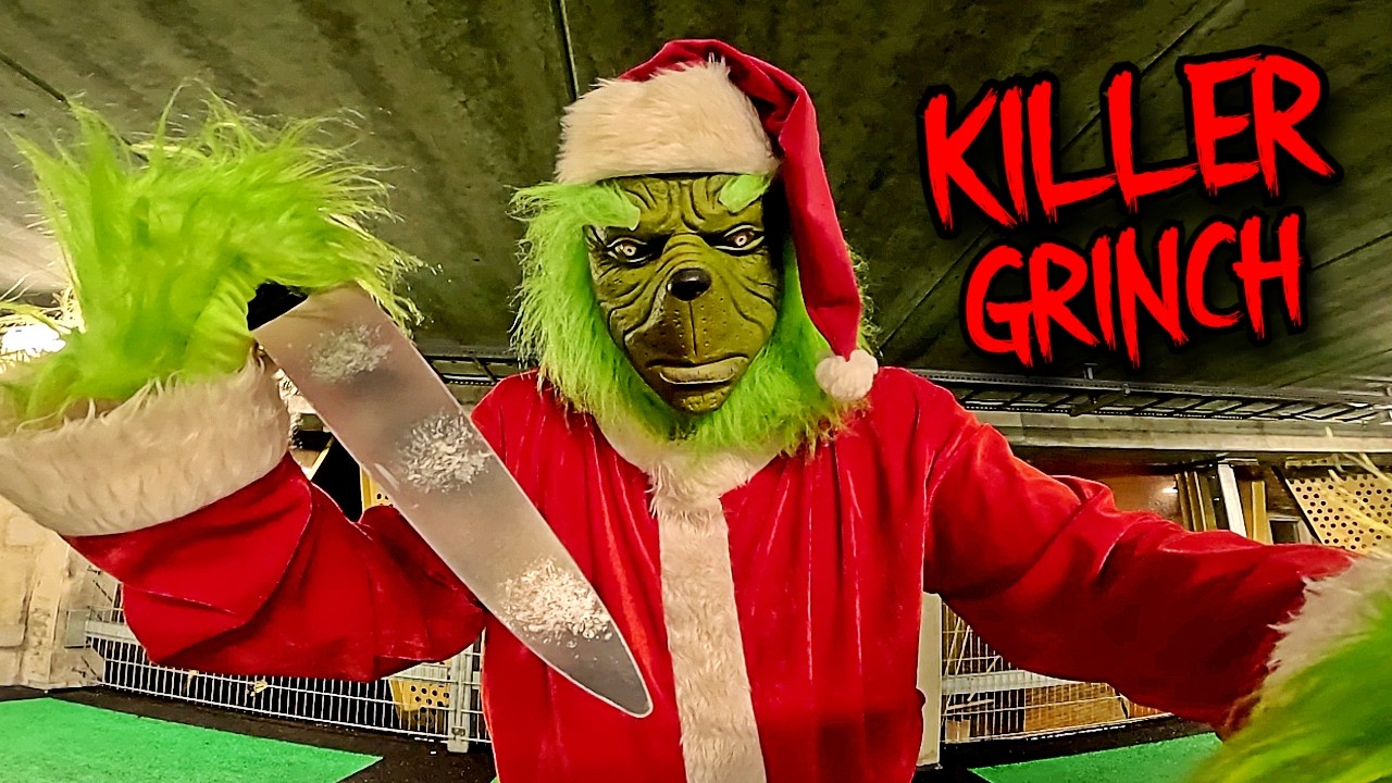 KILLER GRINCH REAL LIFE HORROR ESCAPE (CHRISTMAS POV) - YouTube