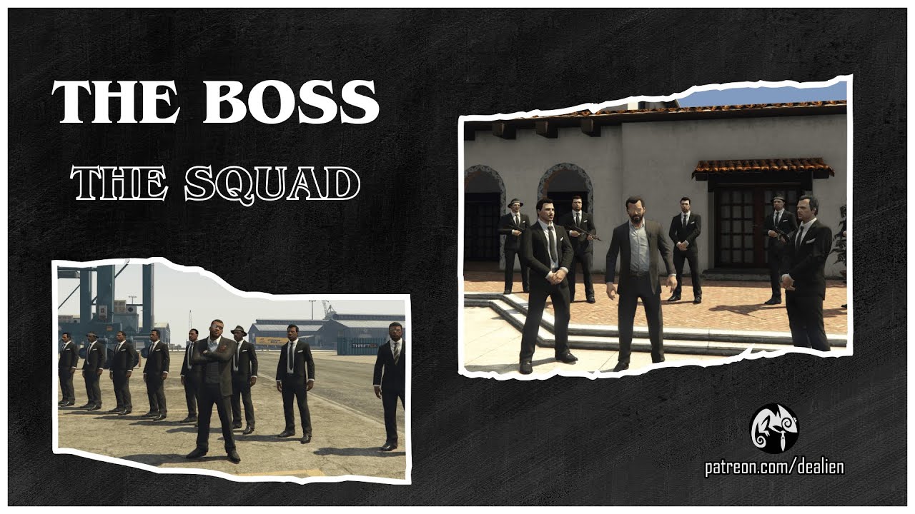 GTA 5 Mod | The Boss 1.3 - How to control your Squad (Squad commands ...