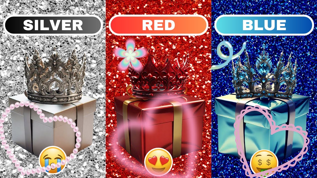 CHOOSE YOUR GIFT BOX 🎁🎀🎄 | SILVER, RED, OR BLUE - YouTube