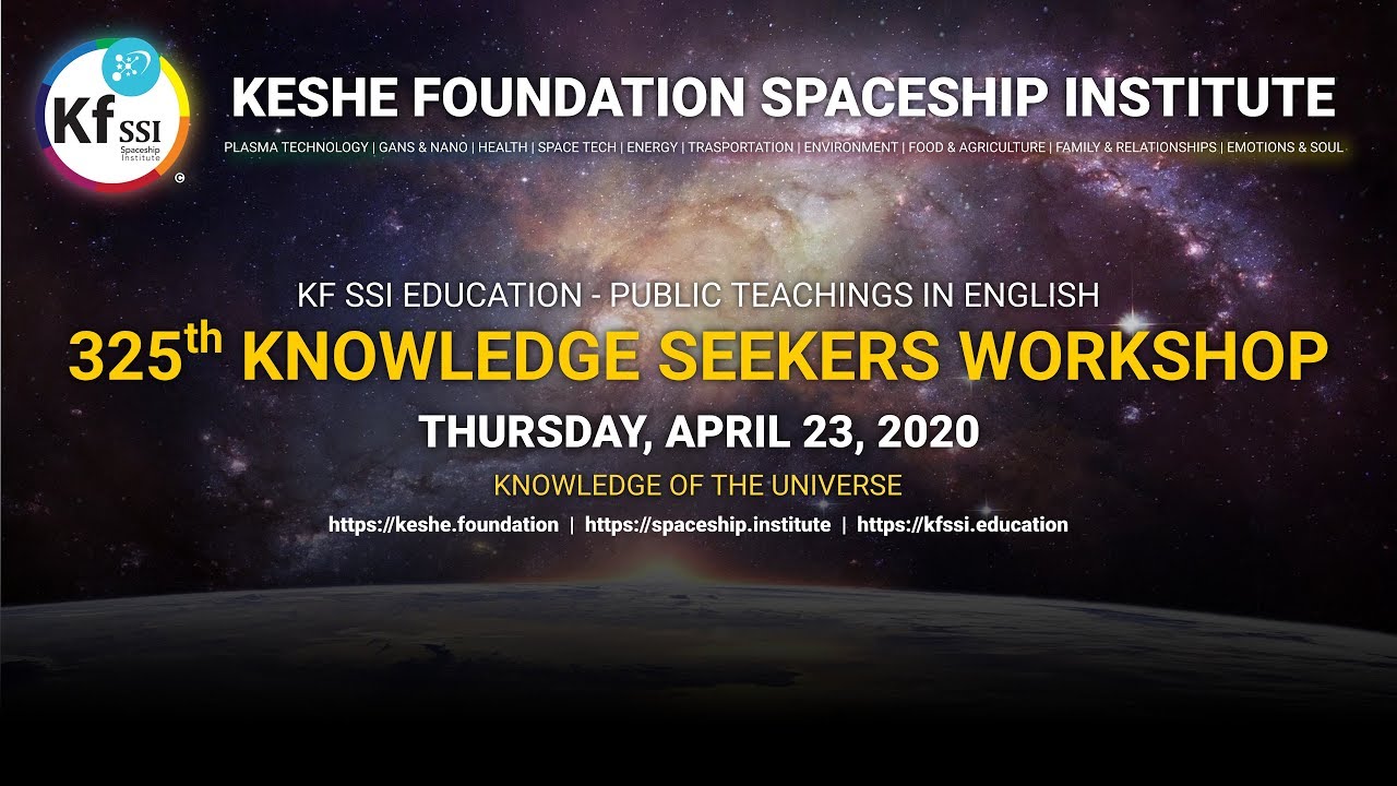 325th Knowledge Seekers Workshop April 23, 2020 - YouTube