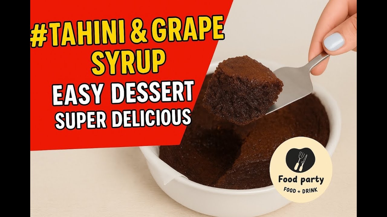 Tahini & Grape Syrup Dessert 🍯 Quick & Yummy! - YouTube