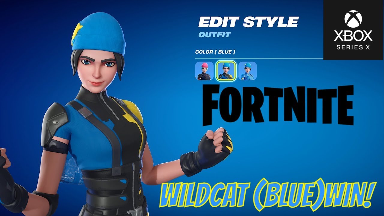 FORTNITE WILDCAT (BLUE)WIN! XBOX CHAPTER 5 SEASON 3 - YouTube