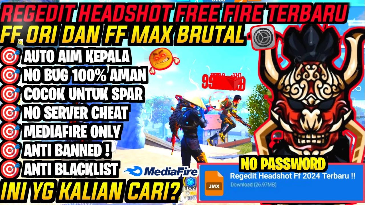 CONFIG AUTO HEADSHOT || REGEDIT HEADSHOT TERBARU 2024 || NO SERVER CHEAT FF ORI & FF MAX ANTI ...