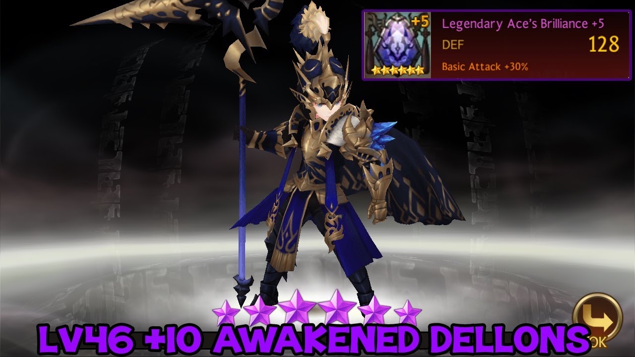 Seven Knights - Lv46 +10 Awakened Dellons Review w/ +30% Basic Attack ...