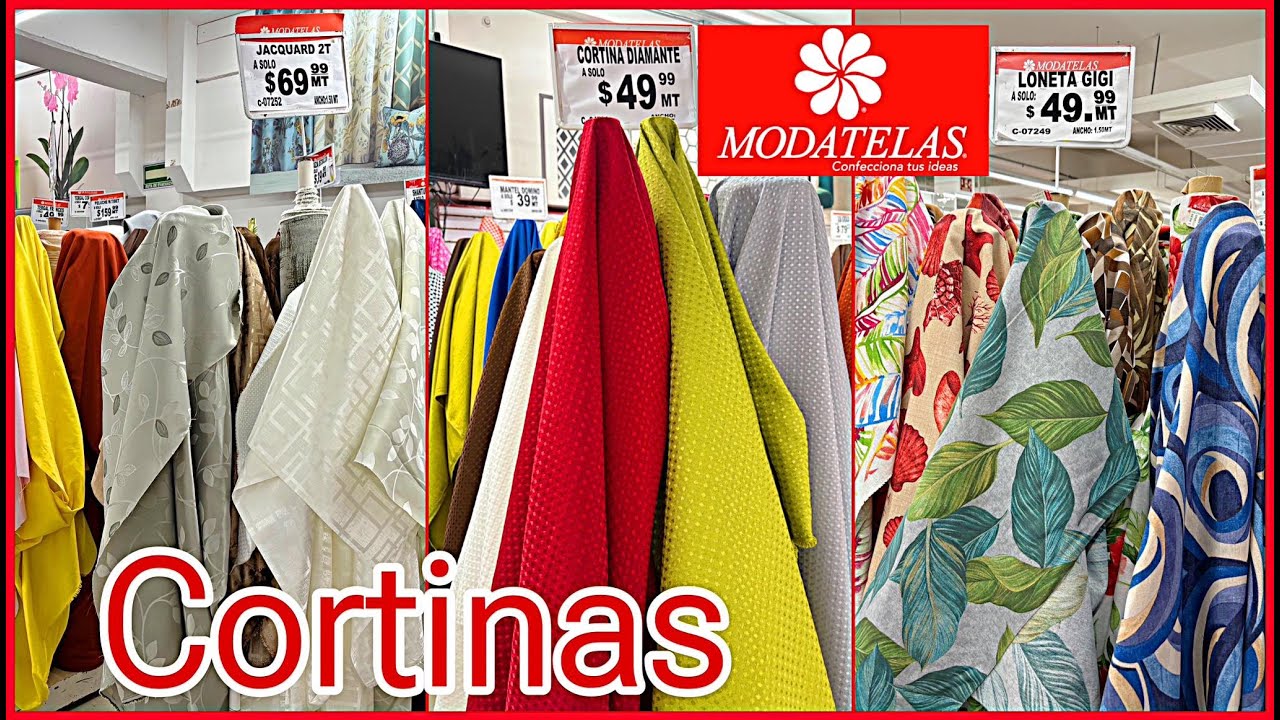 TELAS PARA CORTINAS EN MODATELAS 😍 ️ - YouTube