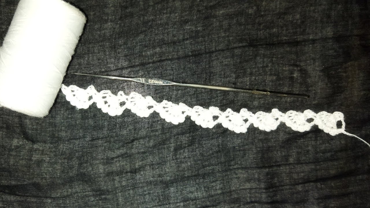 crochet lace for beginners/ karoshiya design/Easy crochet lace/ crochet ...