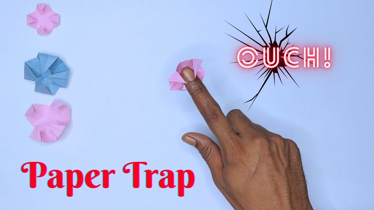 How to make DIY origami FINGER TRAP || Paper finger trap_ origami ...