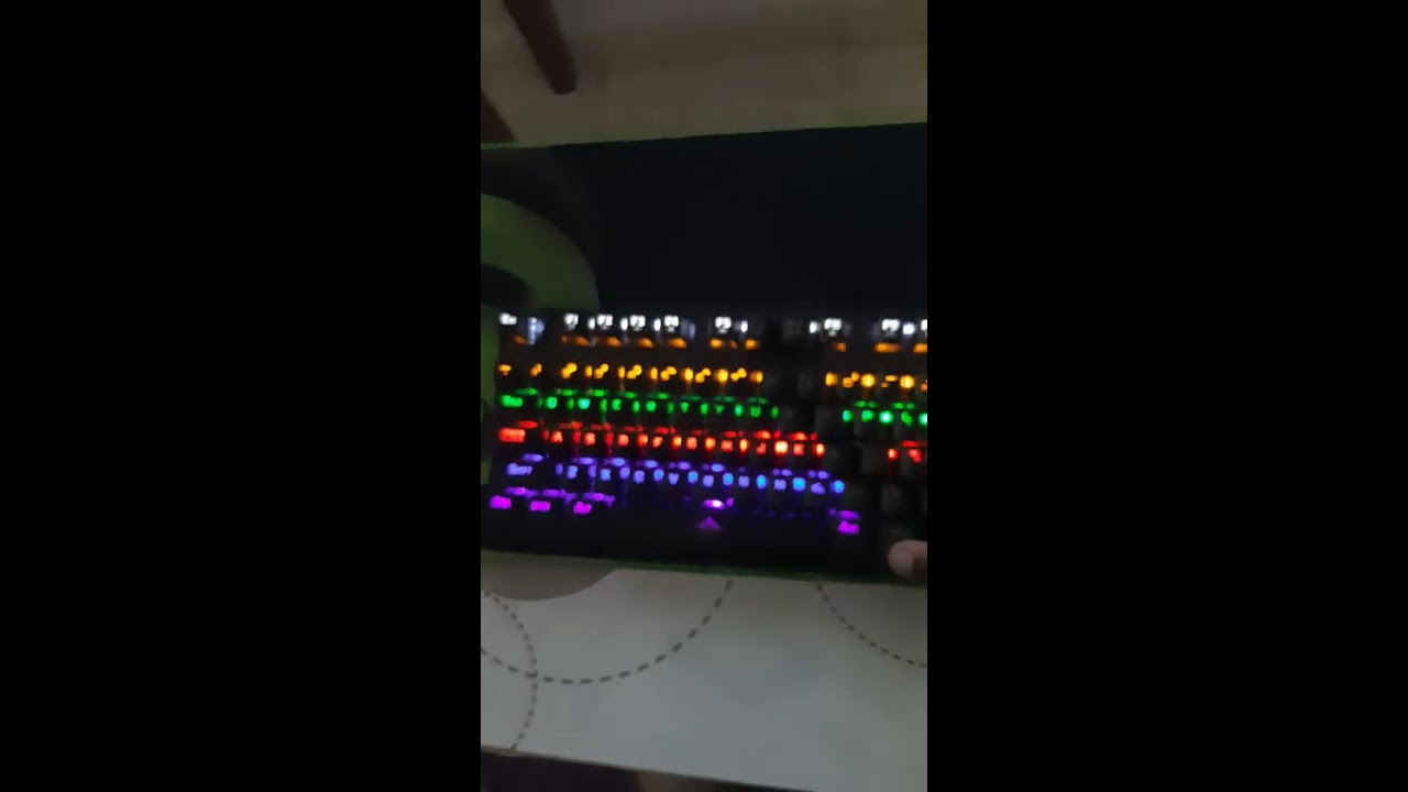 All Gigaware k28 keyboard rgb modes - YouTube