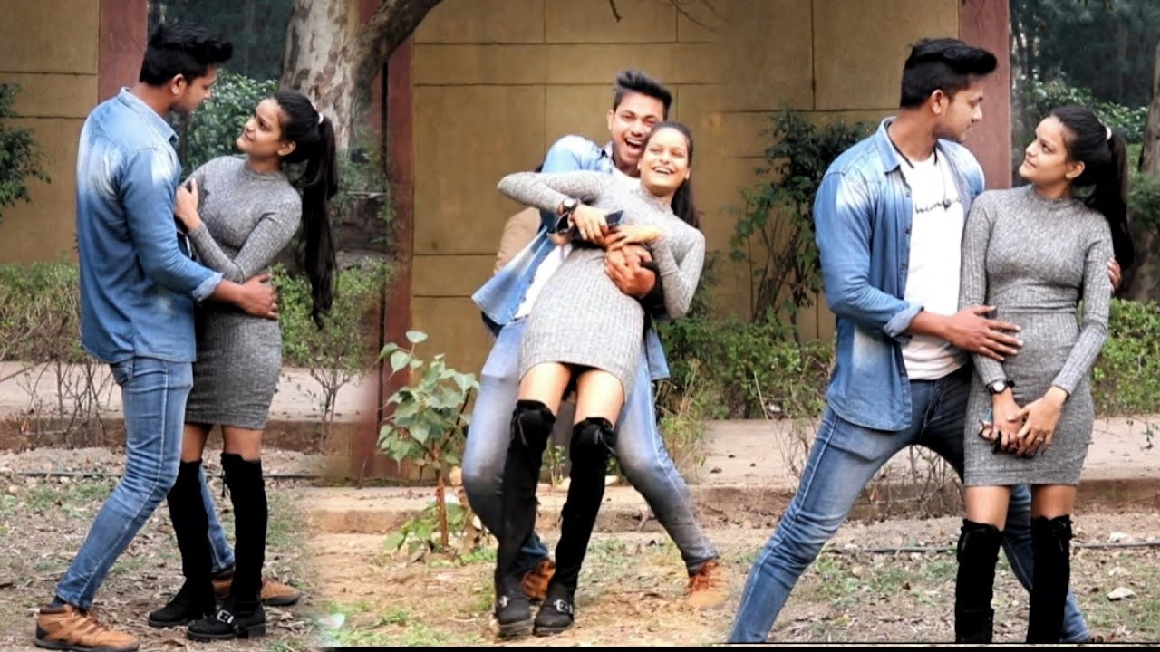 Rolling prank on hot girl gone romantic || crazy vishal - YouTube