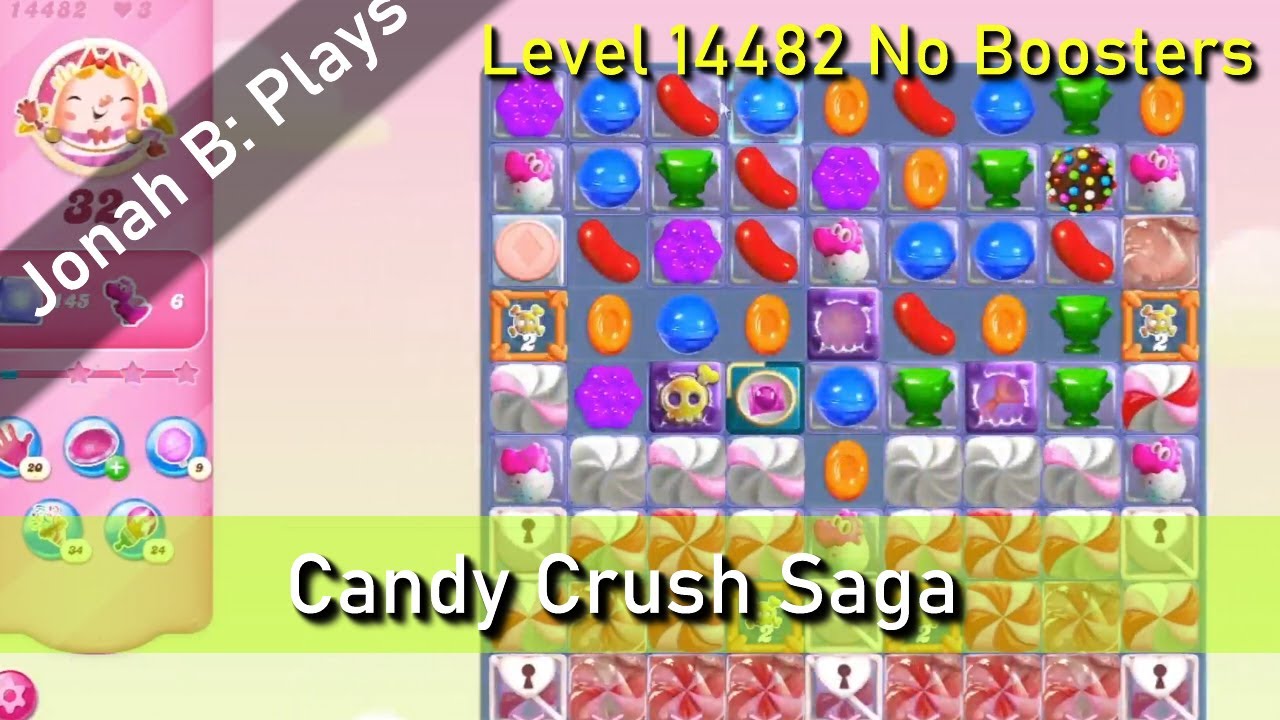 Candy Crush Saga Level 14482 No Boosters - YouTube