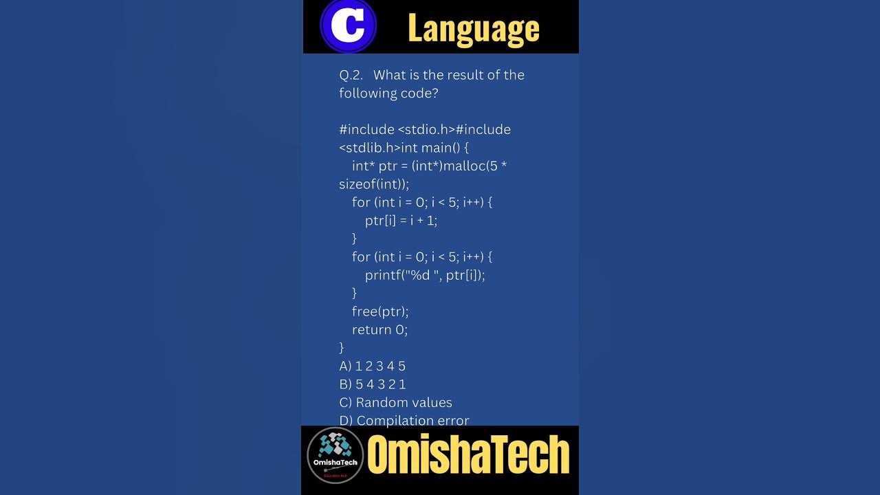 C Programming Memory Management Shorts Viral Omishatech Cprogramming Malloc Free Youtube