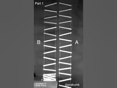 Falling ladders - why does this happen? - YouTube
