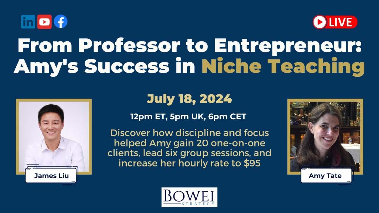 From Professor to Entrepreneur: Amy's Success in Niche Teaching - YouTube