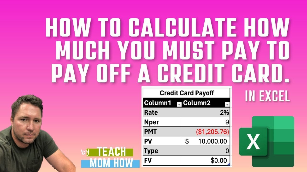 How to Calculate How Much Money You Need to Pay to Payoff a Credit Card ...