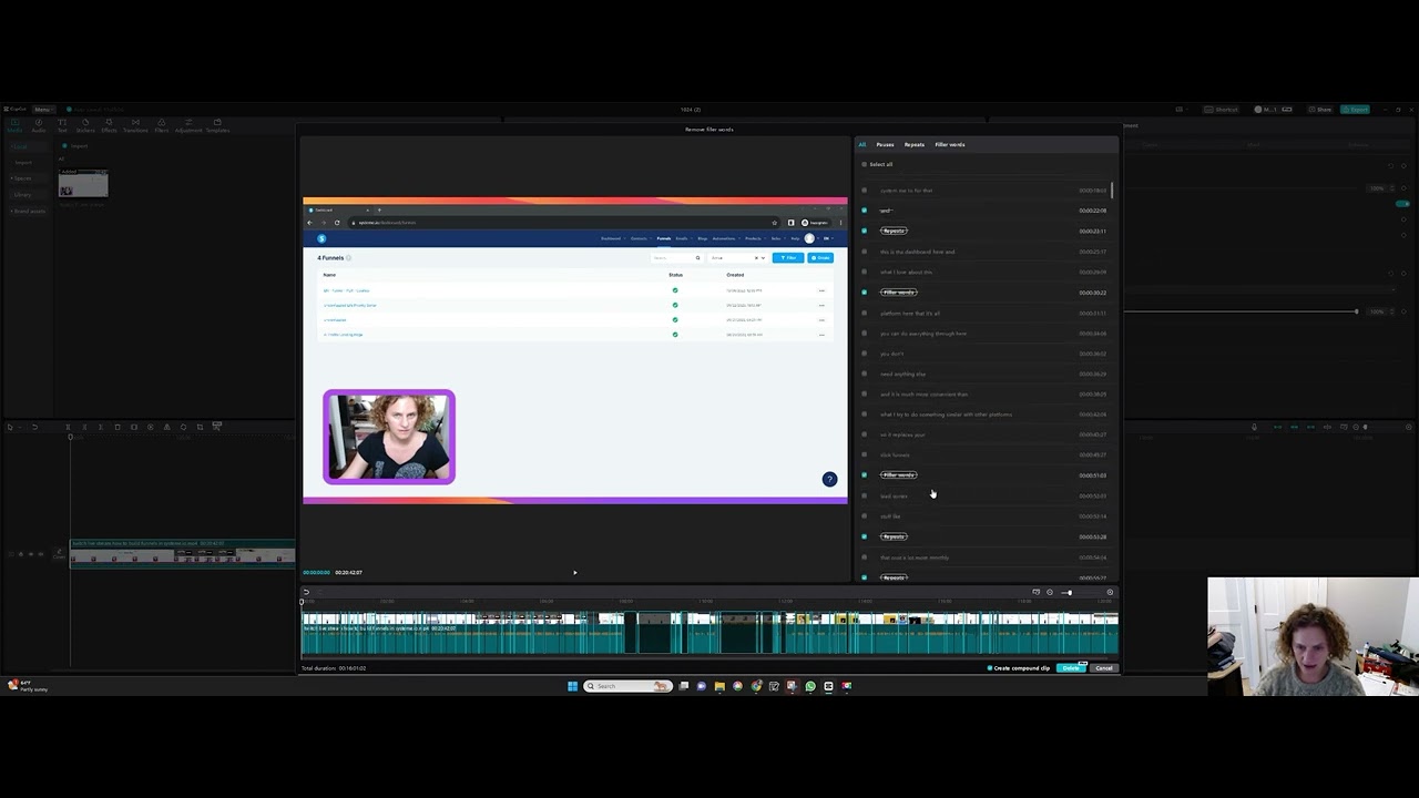 CapCut's BEST Pro Feature: Auto Remove Filler Words DEMO [Quick & Easy Editing] - YouTube