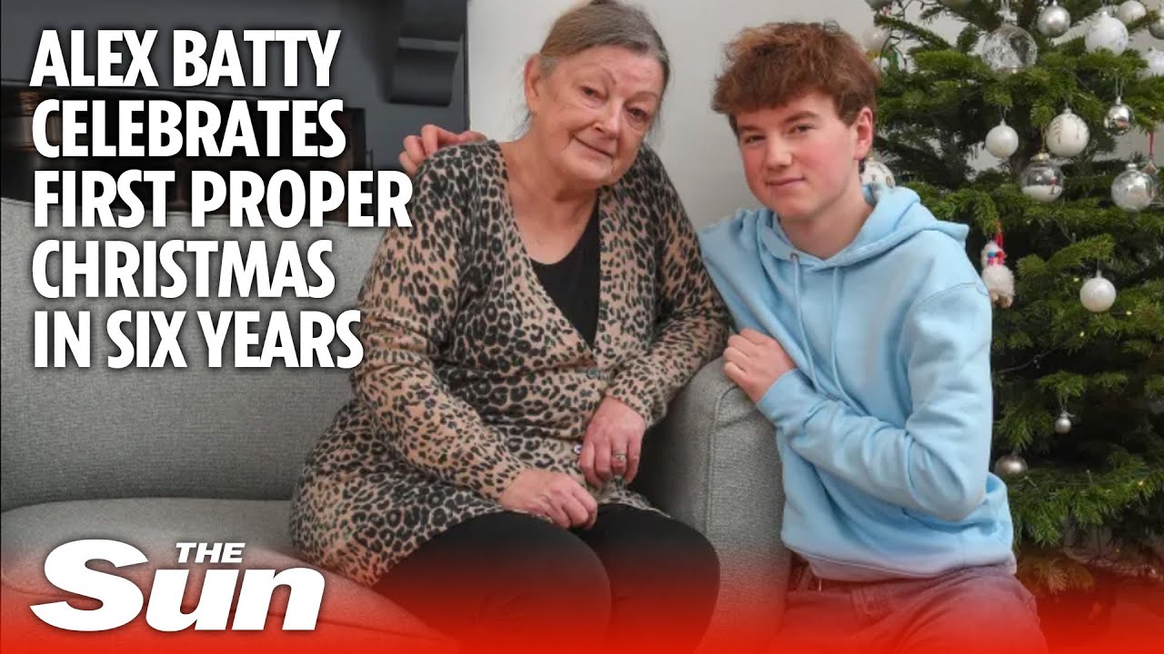 Alex Batty celebrates first proper Christmas in six years with Gran ...