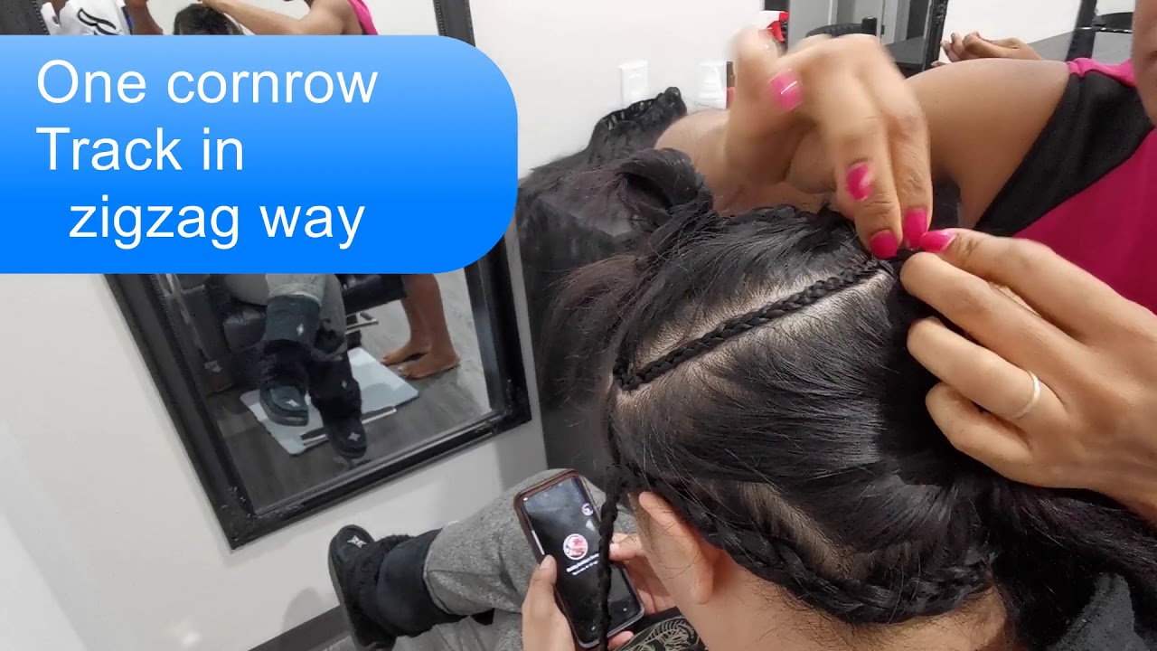 Track sew in weave - YouTube