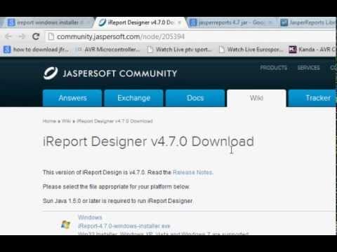 Java prog#113. Reports : Jasper iReports: Getting started Download and ...
