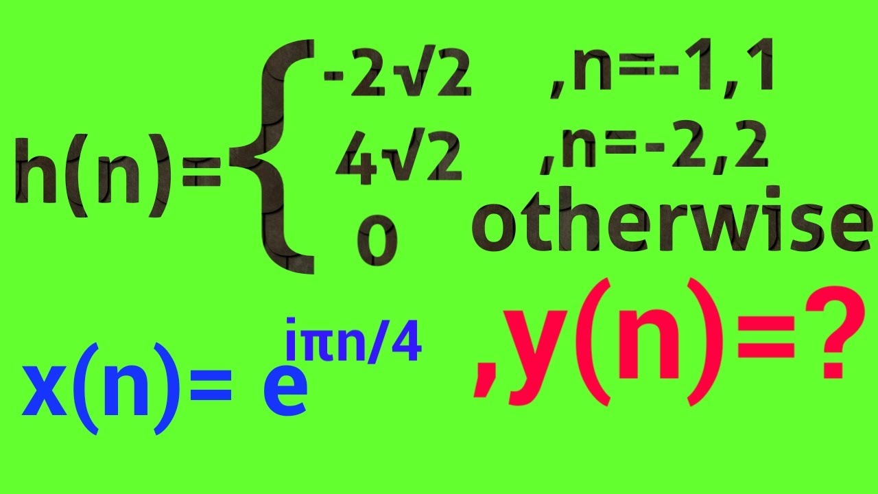 GATE questions on convolution - YouTube
