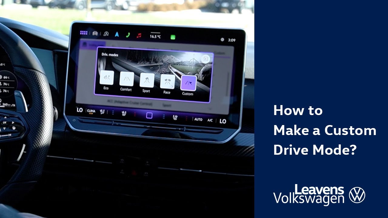 How to Make a Custom Drive Mode on your Volkswagen? - YouTube