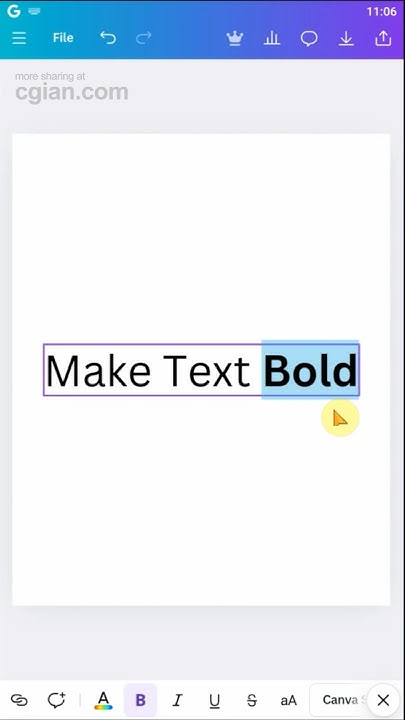 How to make text bold in Canva mobile #canva #tutorial #graphicsdesign #canvapro - YouTube