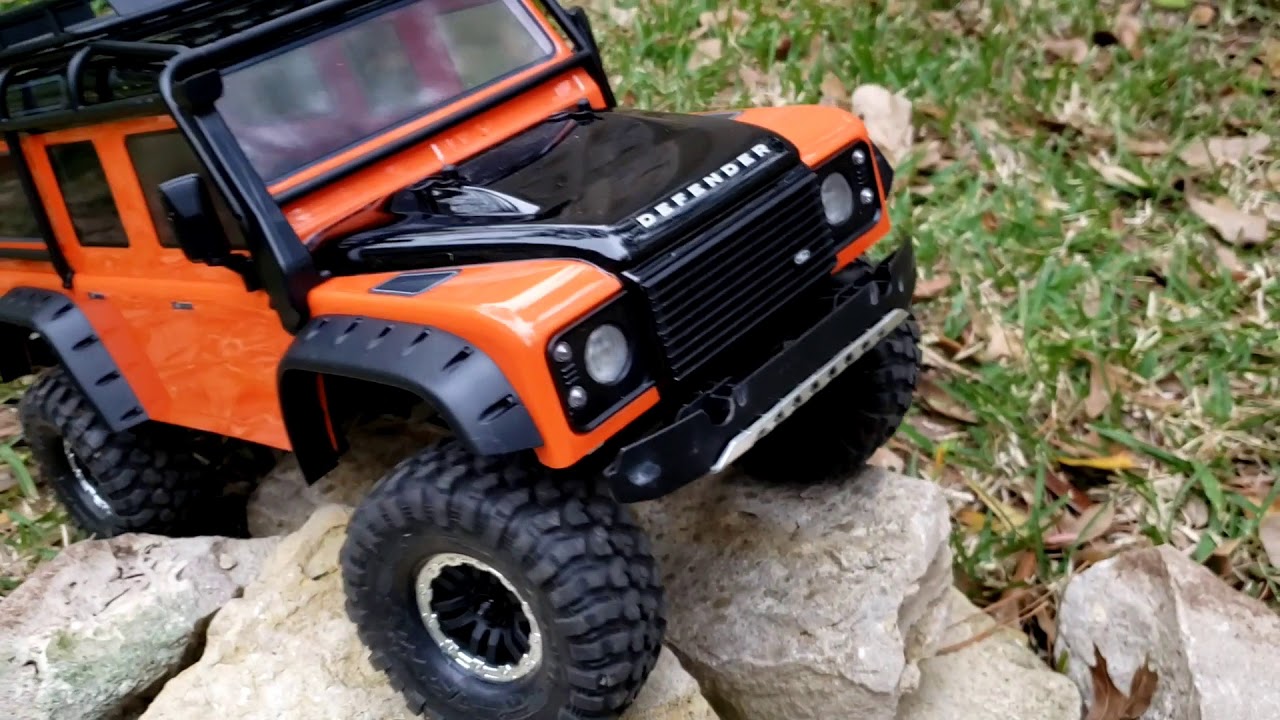 TRX4 with D110 Special Edition Orange - YouTube