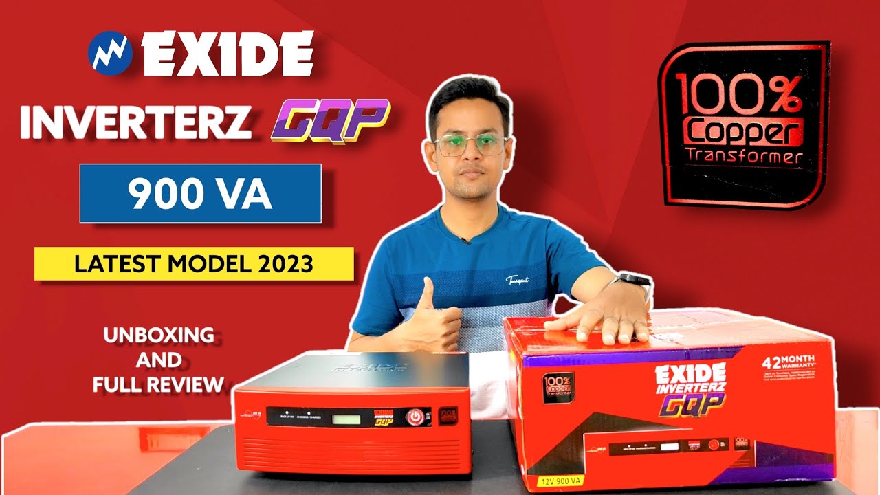Exide Inverterz GQP 900 Unboxing | Exide Latest Model Inverter 2023 ...
