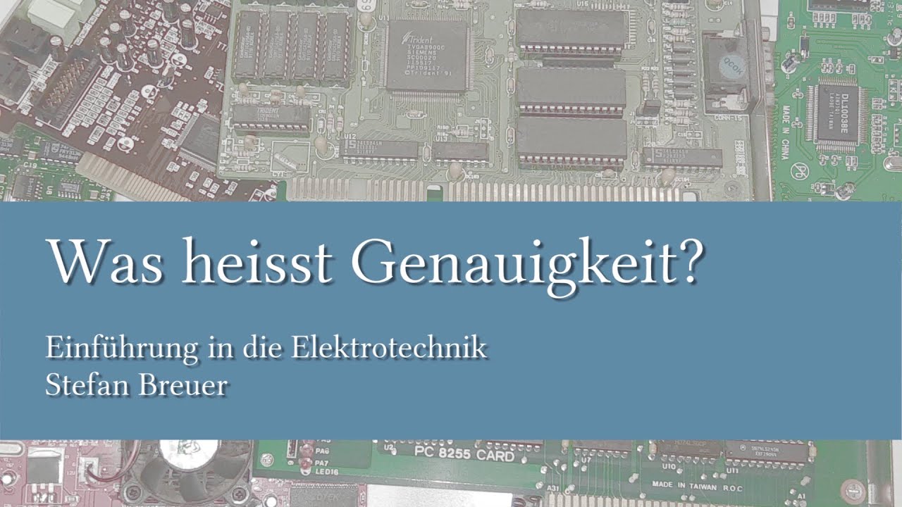 Was bedeutet Genauigkeit? - YouTube