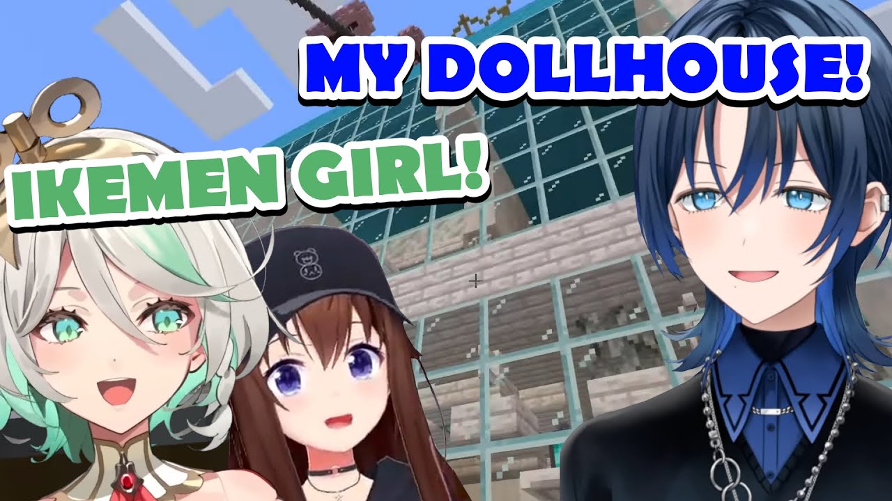 Cecilia's First Encounter with Ikemen Girl Ao in Minecraft ft. Sora ...