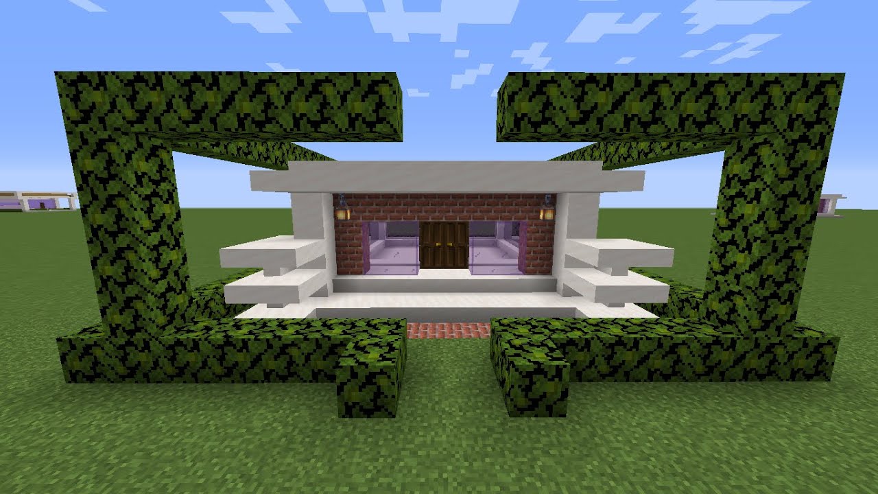 Minecraft: How To Build A White Modern House Tutorial (#1) - YouTube